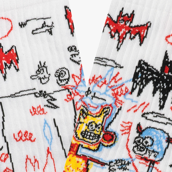 Jimmy Lion Basquiat バスキア ソックス Athletic Basquiat Batman – Nakamura Keith ...