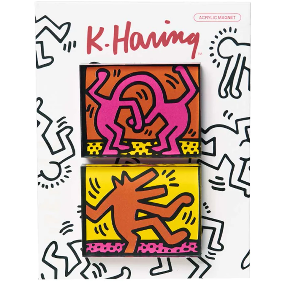 PINTRILL Keith Haring キース・ヘリング マグネットセット Dancing Dog – Nakamura Keith ...