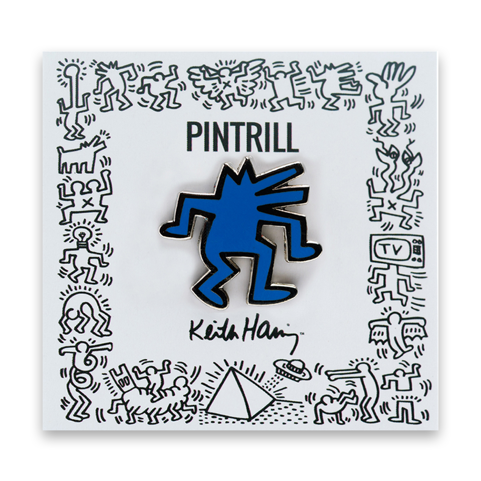 PINTRILL Keith Haring キース・ヘリング ピンバッジ Dancing Dog – Nakamura Keith ...