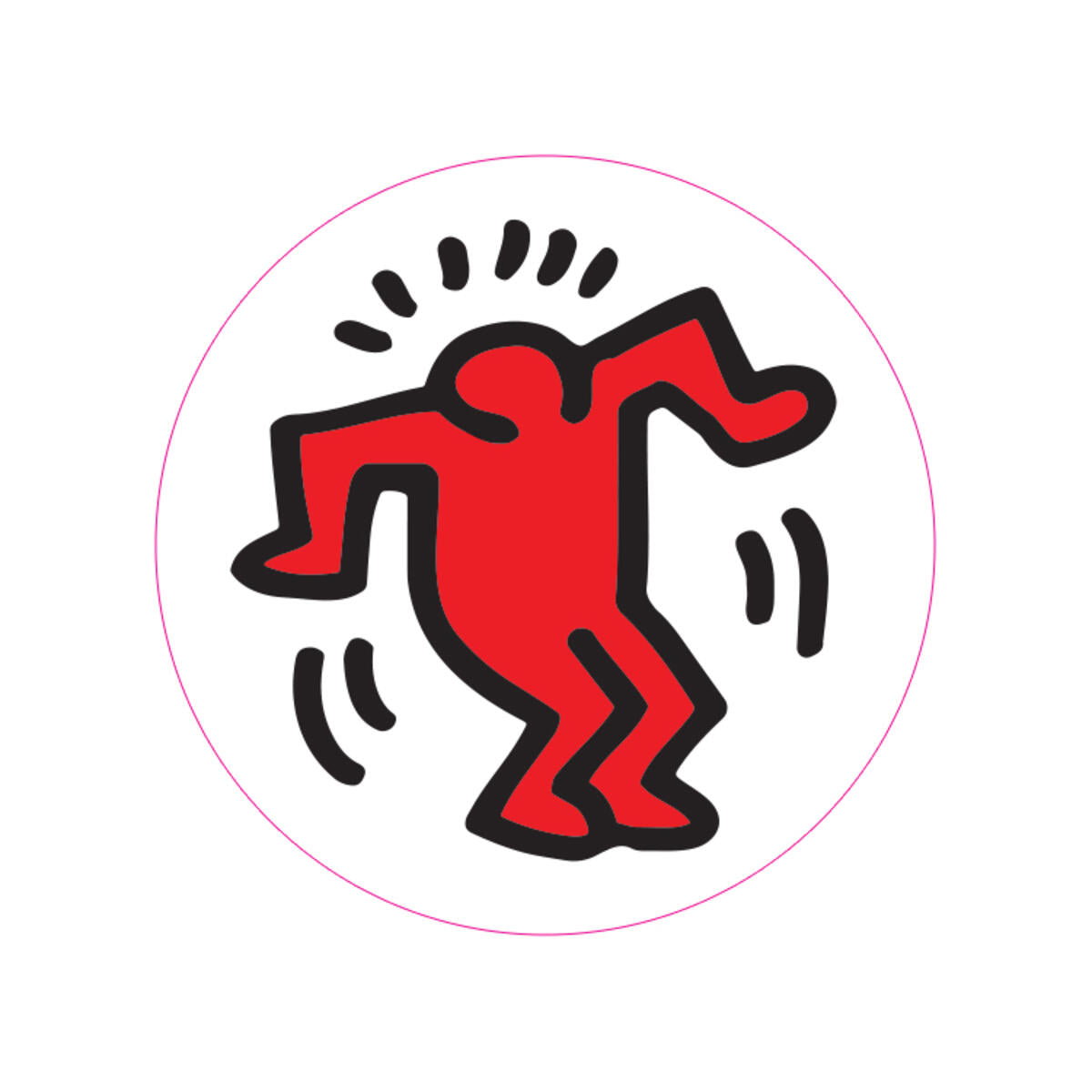 Red Dancing Man Magnet – Nakamura Keith Haring Collection