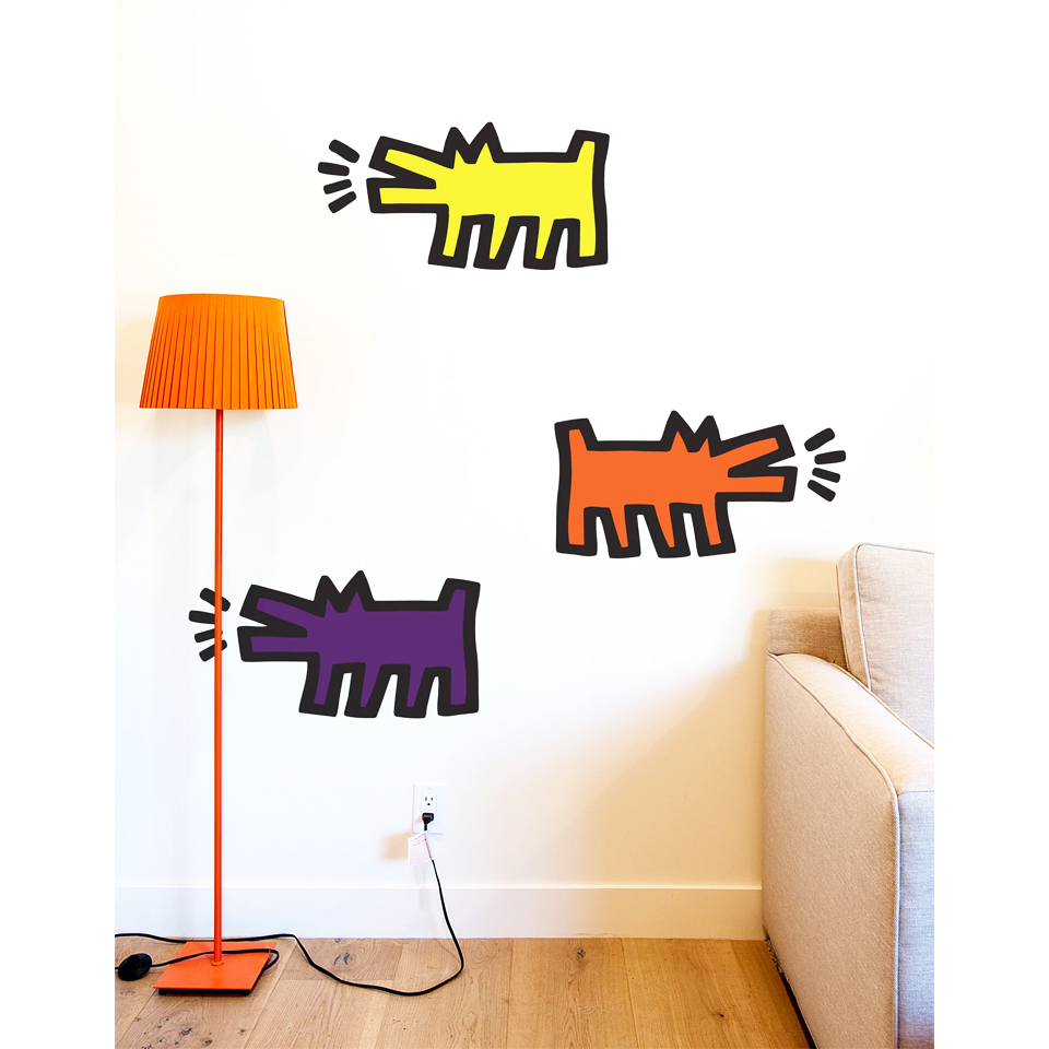 Wall Stickers Barking Dog – Nakamura Keith Haring Collection